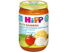 Hipp Bio Brei Pasta Bambini Spaghetti, Tomaten & Mozzarella 8+ Monate ...