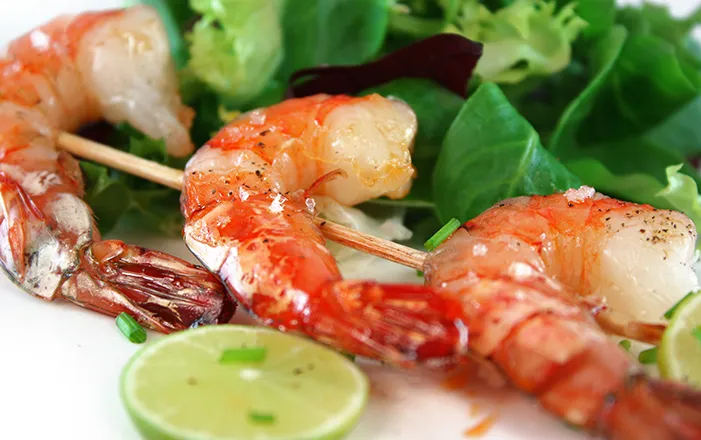 Black Tiger Crevetten am Galgenspiess für 2 Personen - 50% Rabatt ...