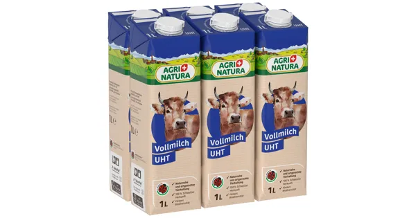Agri Natura Milch UHT Sixpack - 20% Rabatt - Volg - ab 15.02.2023 ...