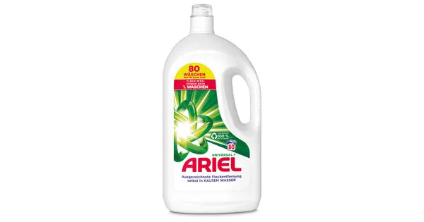 Ariel Flüssig-Waschmittel Universal 80 Waschgänge - 50% Rabatt - Coop ...