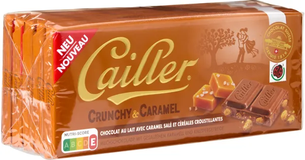 Cailler Tafelschokolade Crunchy Caramel - Denner - ab 09.07.2024 ...