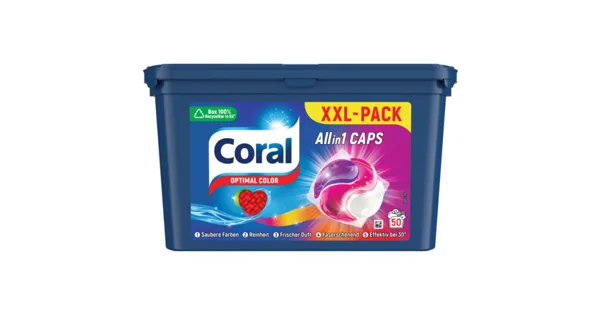 Coral Waschmachinencaps All in 1 Optimal Color XXL-Pack 50 Caps - OTTO ...