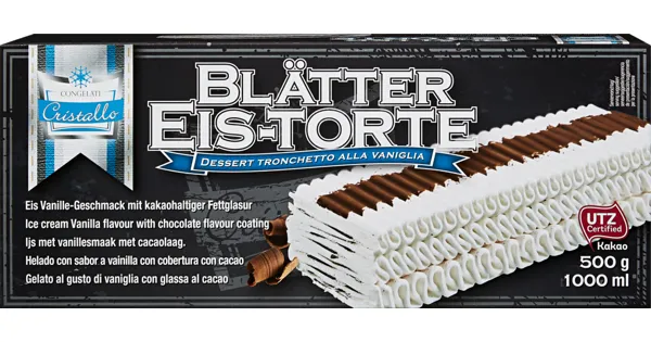 Cristallo Blätter-Eis-Torte - Denner - ab 30.03.2021 - Aktionis.ch