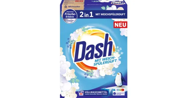 Dash Waschpulver 2in1 Regulär 80 Waschgänge - OTTO'S - ab 08.05.2024 ...
