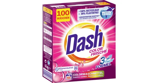 Dash Waschpulver Color Frische 100 Waschgänge - 61% Rabatt - OTTO'S - ab 12.03.2024 - Aktionis.ch