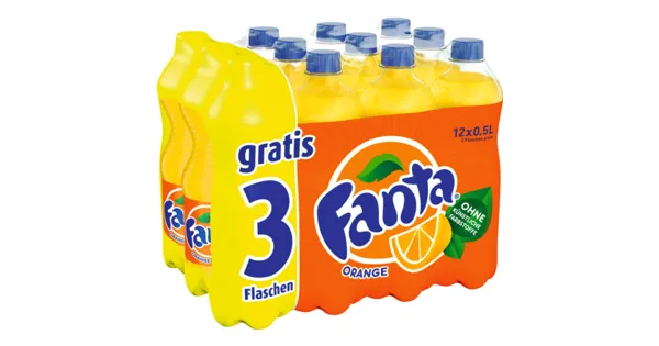 Fanta Orange 12 x 50 cl (9+3 gratis) - 28% Rabatt - OTTO'S - ab 01.07. ...