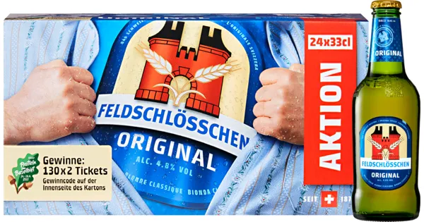 Feldschlösschen Bier Original - 40% Rabatt - Denner - ab 02.05.2023 ...