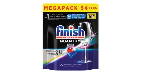 Finish Powerball Spülmaschinentabs Quantum Ultimate Megapck 54 Tabs ...