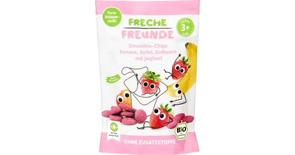 Freche Freunde Bio-Smoothie-Chips Banane, Apfel, Erdbeere - 22% Rabatt ...