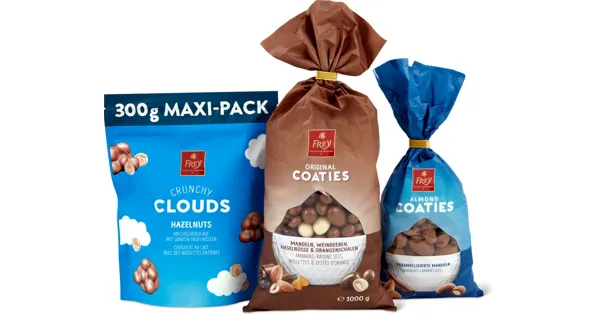 Frey-Coaties und -Crunchy Clouds - 20% Rabatt - Migros - ab 27.09.2022 - Aktionis.ch