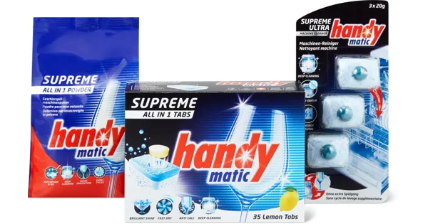 Gesamtes Handymatic Supreme Sortiment - 50% Rabatt - Migros - ab 22.08. ...