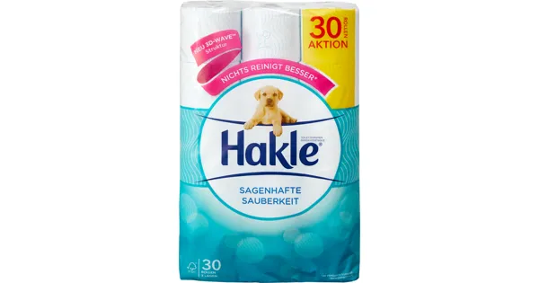 Hakle Toilettenpapier Sagenhafte Sauberkeit - 48% Rabatt - Denner - ab ...