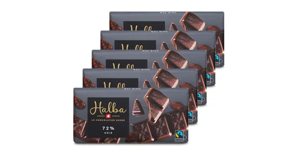 Halba Tafelschokolade Noir 72% 5x100g - 30% Rabatt - Coop - ab 13.11. ...