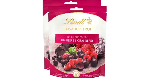 Lindt Sensation Fruit Himbeere & Cranberry - 23% Rabatt - Denner - ab ...