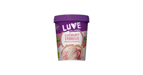 LUVE Lupinen Glace, Erdbeer Joghurt - ALDI Suisse - ab 12.06.2023 ...