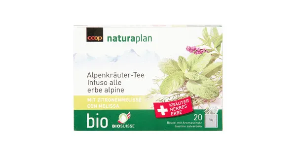 Naturaplan Bio Alpenkräutertee mit Zitronenmelisse 20 Beutel - Coop - ab 23.01.2024 - Aktionis.ch