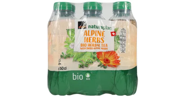 Naturaplan Bio Ice Tea Herbes des Alpes suisses 6x50cl - Coop - ab 09. ...
