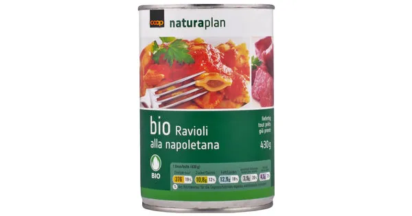 Naturaplan Bio Ravioli mit Tomatensauce fixfertig - Coop - ab 05.03. ...