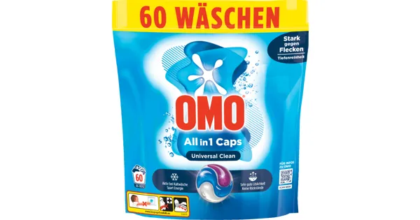 Omo Waschmittel All in 1 Caps Universal Clean - 30% Rabatt - Denner ...