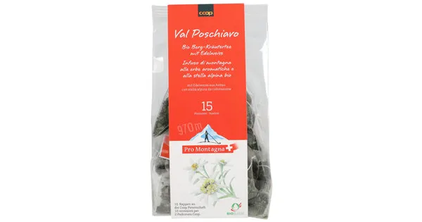 Pro Montagna Kräutertee mit Edelweiss 15 Beutel - Coop - ab 28.03.2023 ...