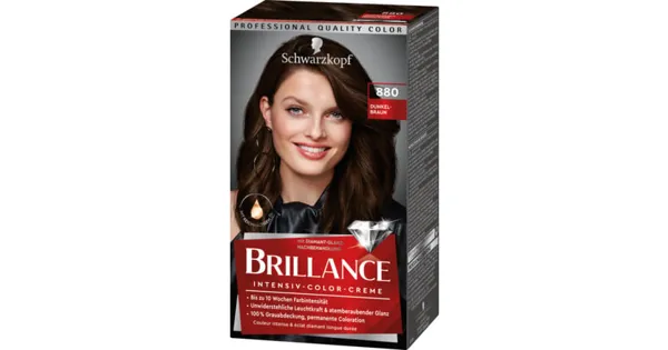 Schwarzkopf Brillance Intensiv-Color-Creme Dunkelbraun 880 - OTTO'S ...