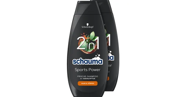 Schwarzkopf Schauma Shampoo Sports Power 2 x 400 ml - 50% Rabatt - OTTO ...