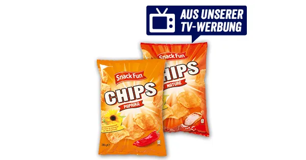 SNACK FUN Chips - 23% Rabatt - ALDI Suisse - ab 28.01.2019 - Aktionis.ch