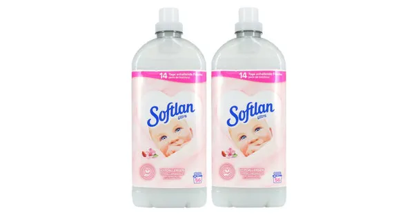 Softlan Ultra Weichspüler Hypoallergen 56 Waschägne 2x 1.3l - 50% ...