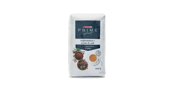 SPAR Prime Select Kaffeebohnen Crema / Espresso - 21% Rabatt - SPAR ...