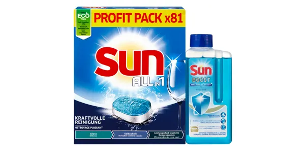 Sun All in 1 Tabs Regular und Maschinenpfleger Boost - Denner - ab 08. ...