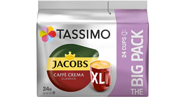 Tassimo Kaffeekapseln Jacobs Caffè Crema Classico XL - Denner - ab 24. ...